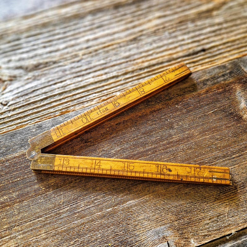 Folding Wood Ruler - Etsy