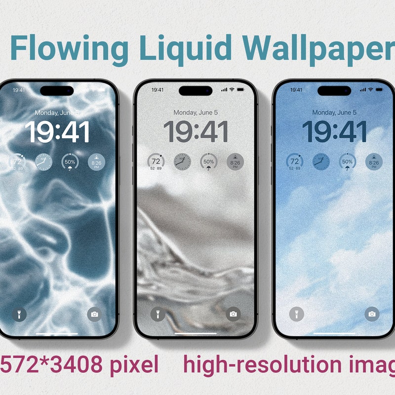Liquid Wallpaper - Etsy Canada