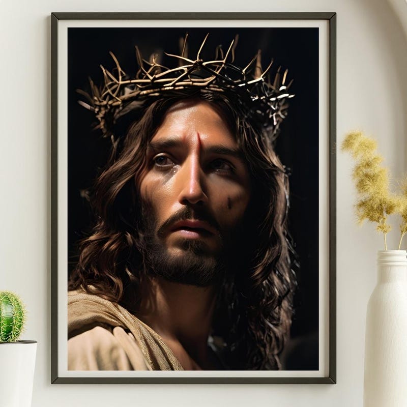 Portrait of Jesus - Etsy