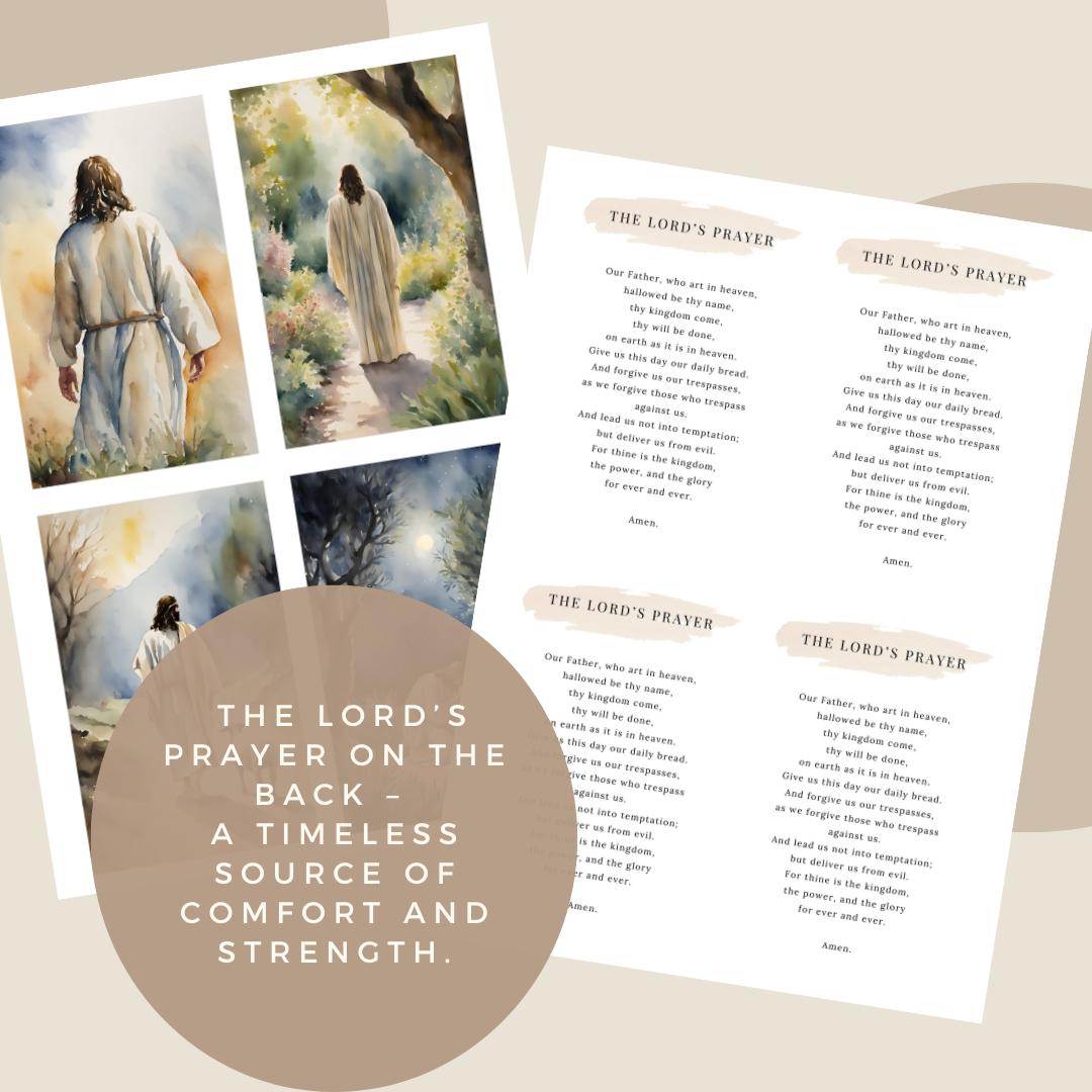 Jesus Portrait Prayer Cards: Christian Devotional Prints (PDF) - Etsy
