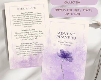 Advent Prayers for Children Christian Prayers for Hope Peace Joy and ...