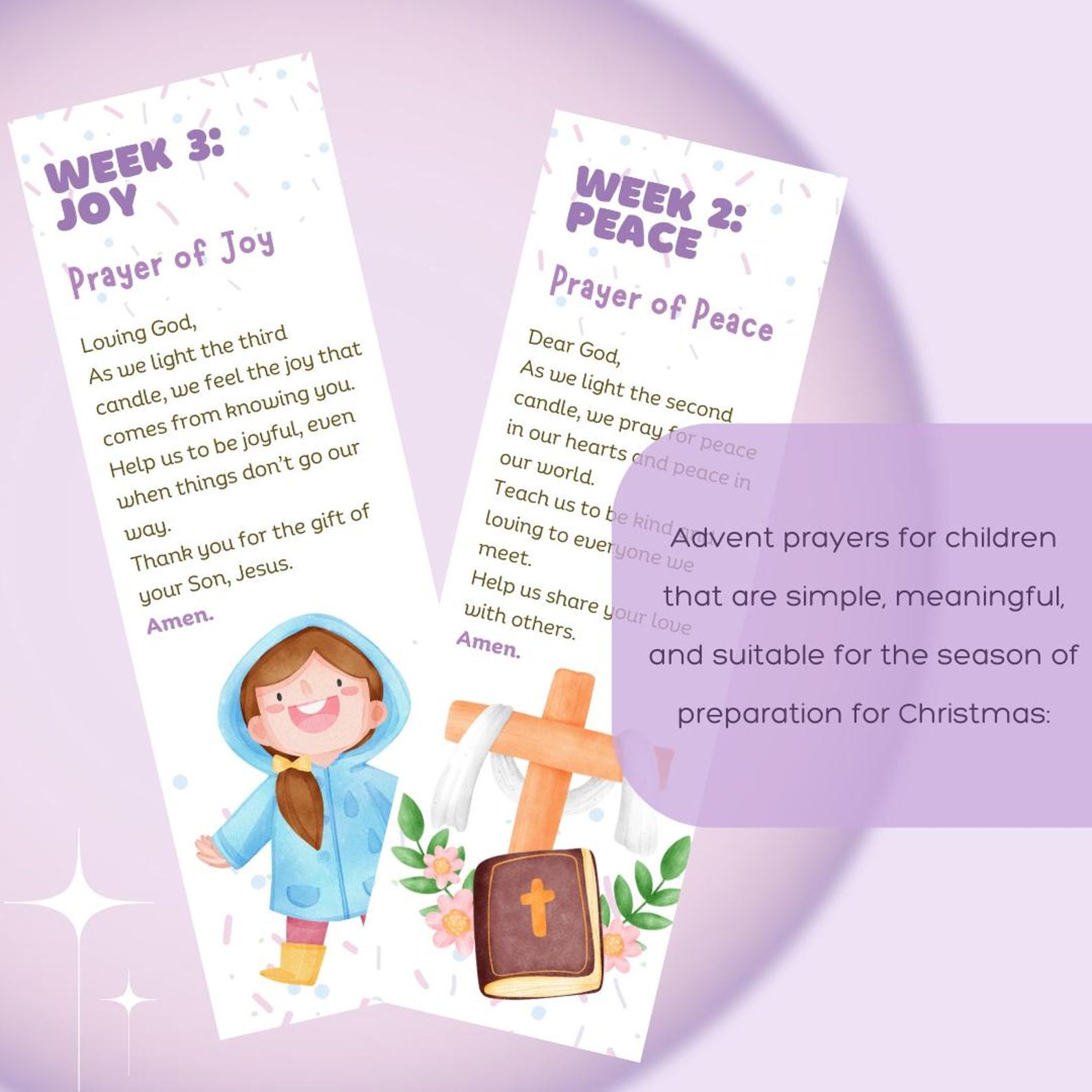 Advent Prayers for Children Christian Prayers for Hope Peace Joy and ...