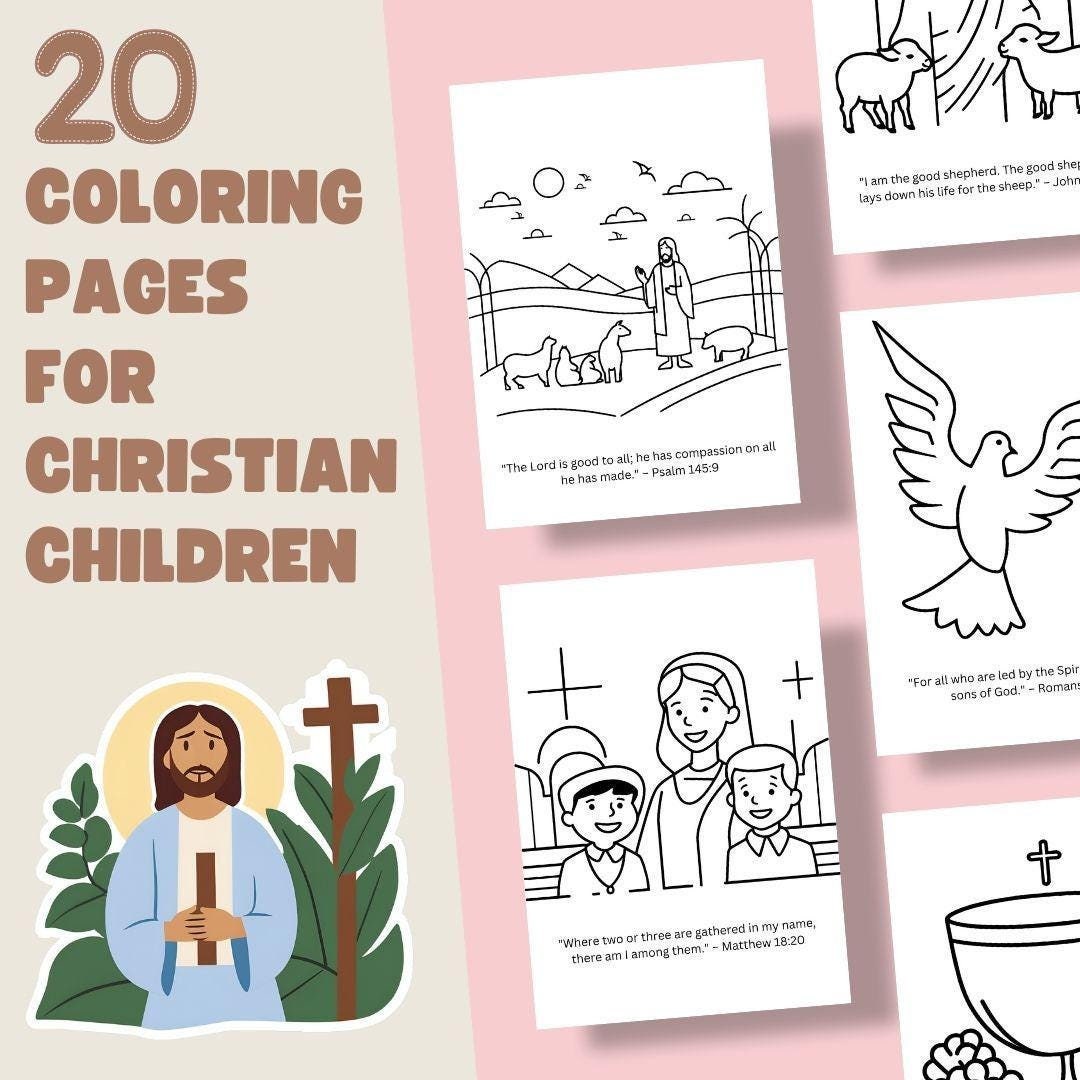 Coloring Pages for Christian Children, Printable Download, Christian ...