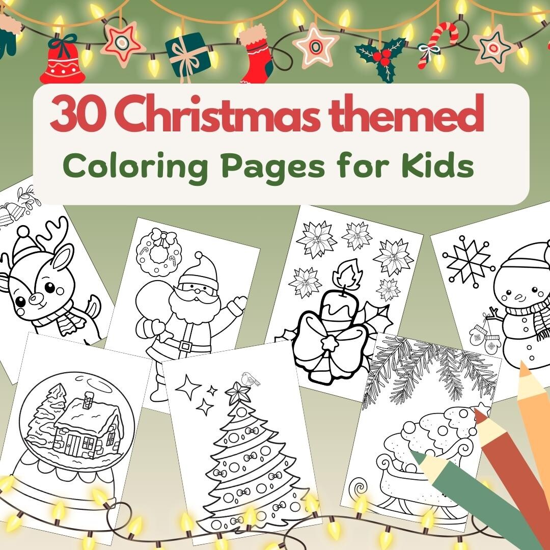 Christmas Coloring Pages for Children Kids Activities for Holiday ...