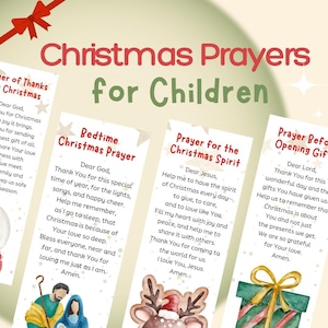 Christmas Prayers for Children Christian Prayers for Holiday Season Printable Christmas Prayers ...