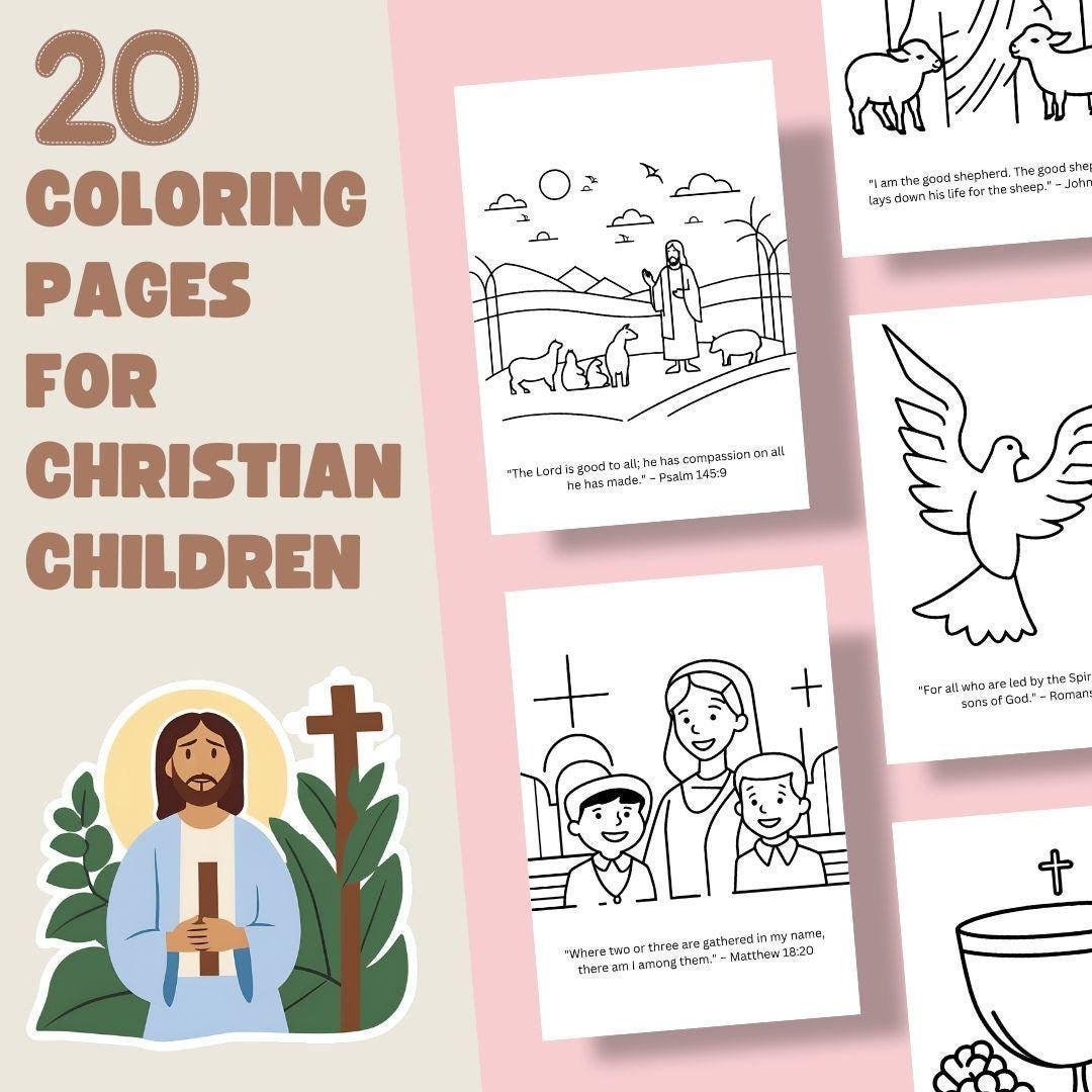 Coloring Pages for Christian Children, Printable Download, Christian ...