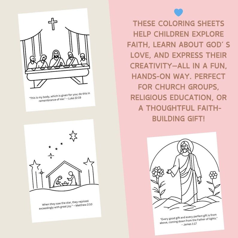 Coloring Pages for Christian Children, Printable Download, Christian ...