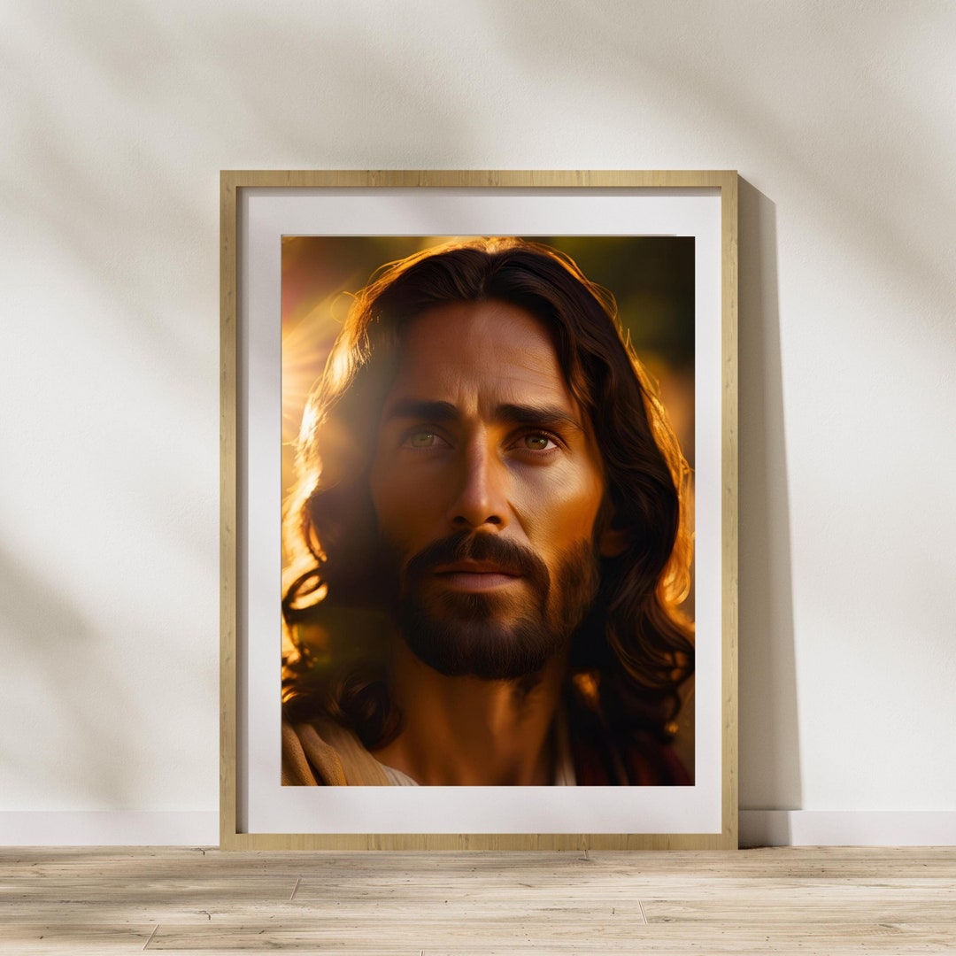 Jesus Christ Portrait Digital Print Christian Art Digital Download ...