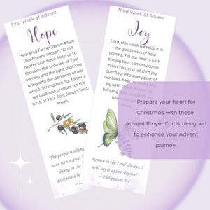 Advent Prayer Christian Prayers for Hope Peace Joy and Love Printable ...