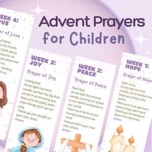 Advent Prayers for Children Christian Prayers for Hope Peace Joy and ...