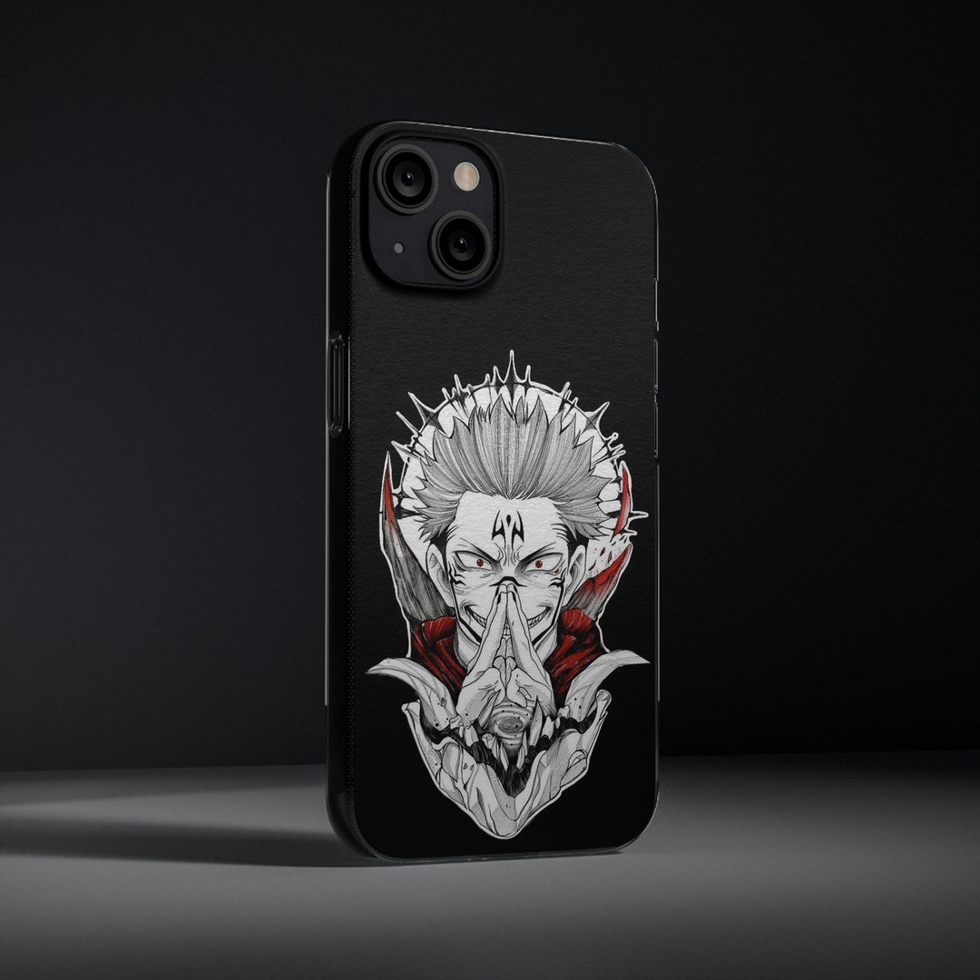 Anime Phone Case With Sukuna, Anime iPhone Case With Jujutsu Kaisen ...