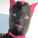 Leather Kitty Cat Full Hood, Womens/ Mens for Halloween Costume ...