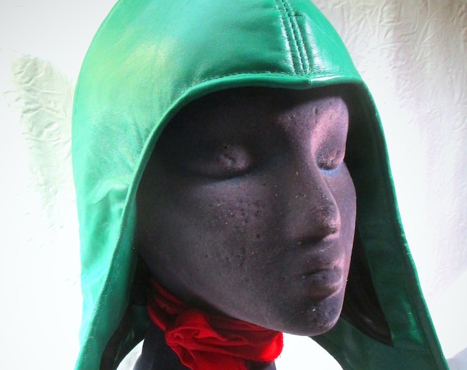 Diablo II "shako" Cosplay Hat, Green Lambskin Leather W/ Hit Points ...