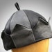 Leather Jughead Crown Hat in Gray Black 8 Panel Lambskin - Etsy