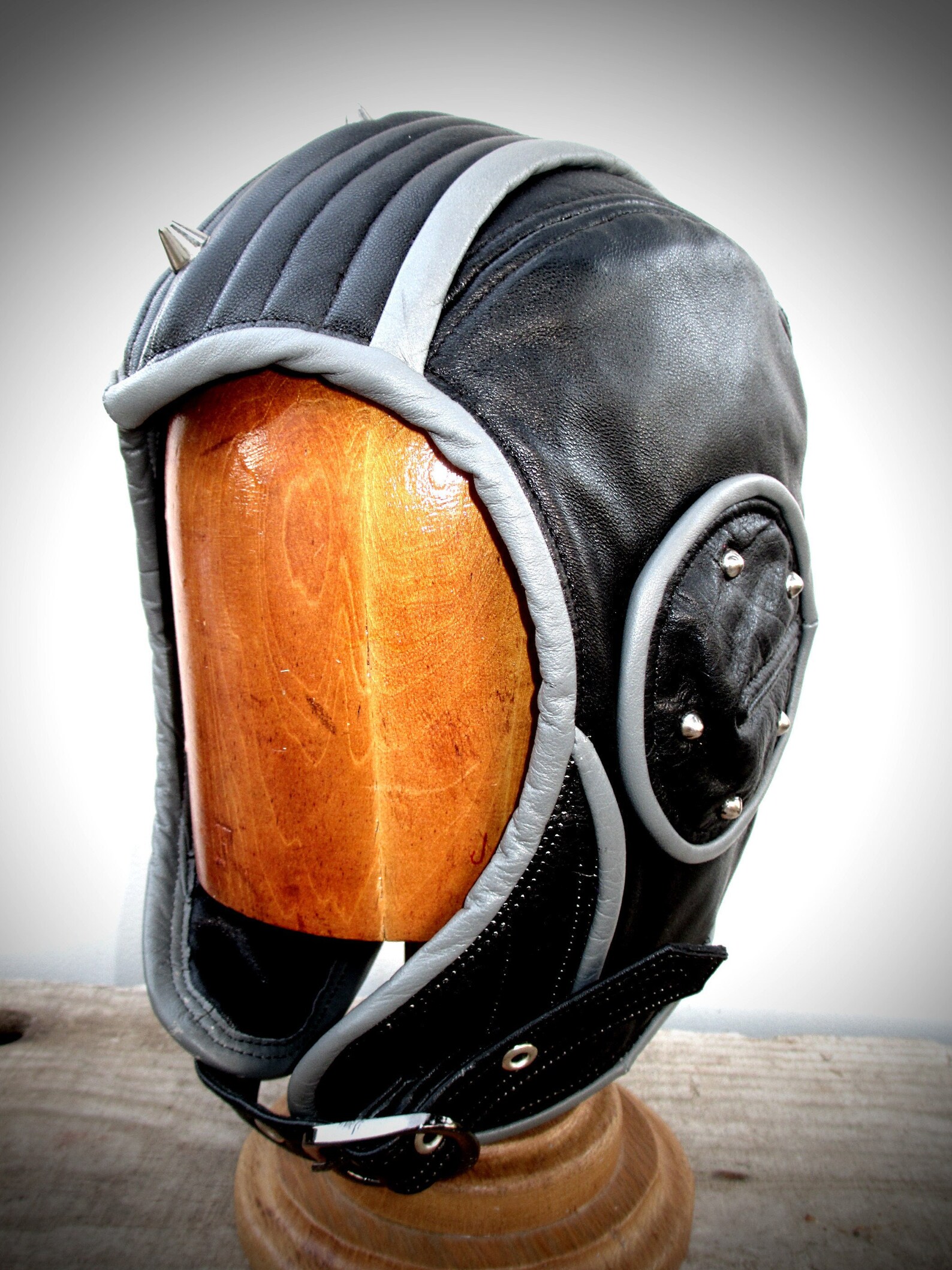 Retro swoop Men's Aviator Hat in Black/ Gray - Etsy