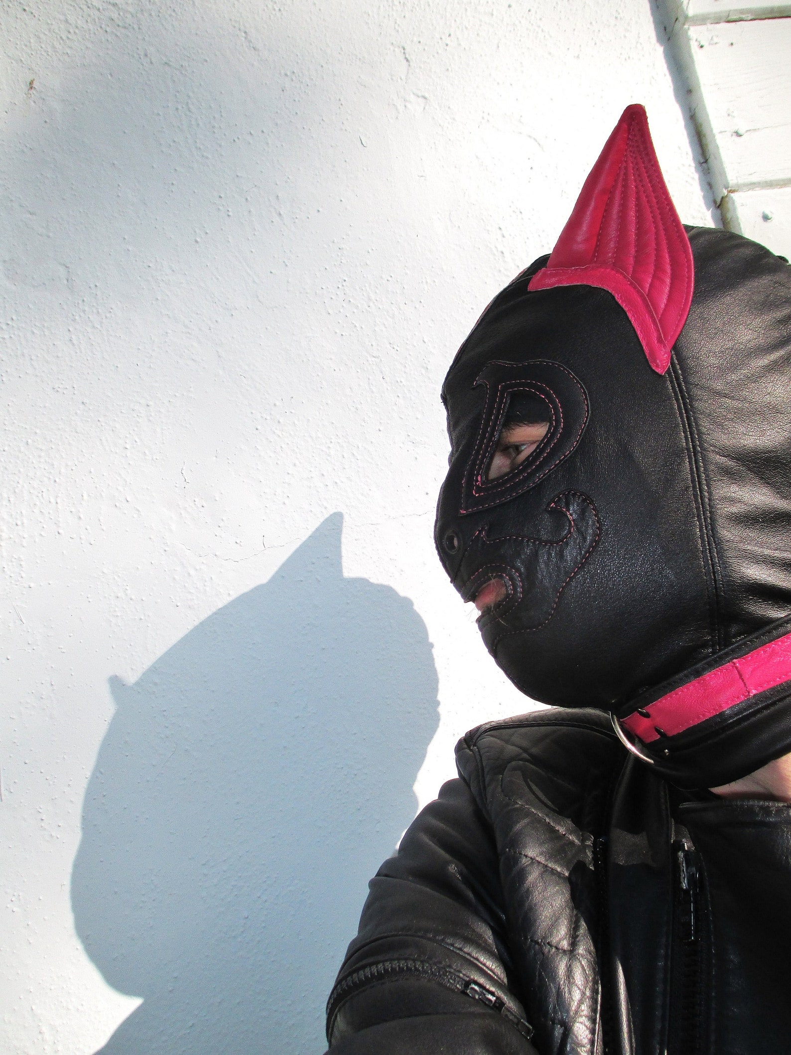 Leather Kitty Cat Full Hood Womens/ Mens for Halloween | Etsy