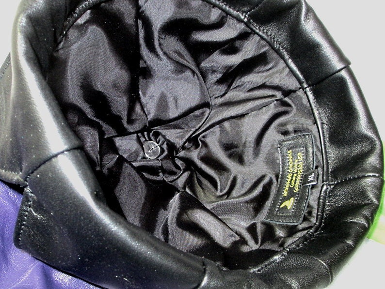 MADE TO ORDER Leather Jughead Crown Hat 8 Panel Lambskin Whoopee Cap ...