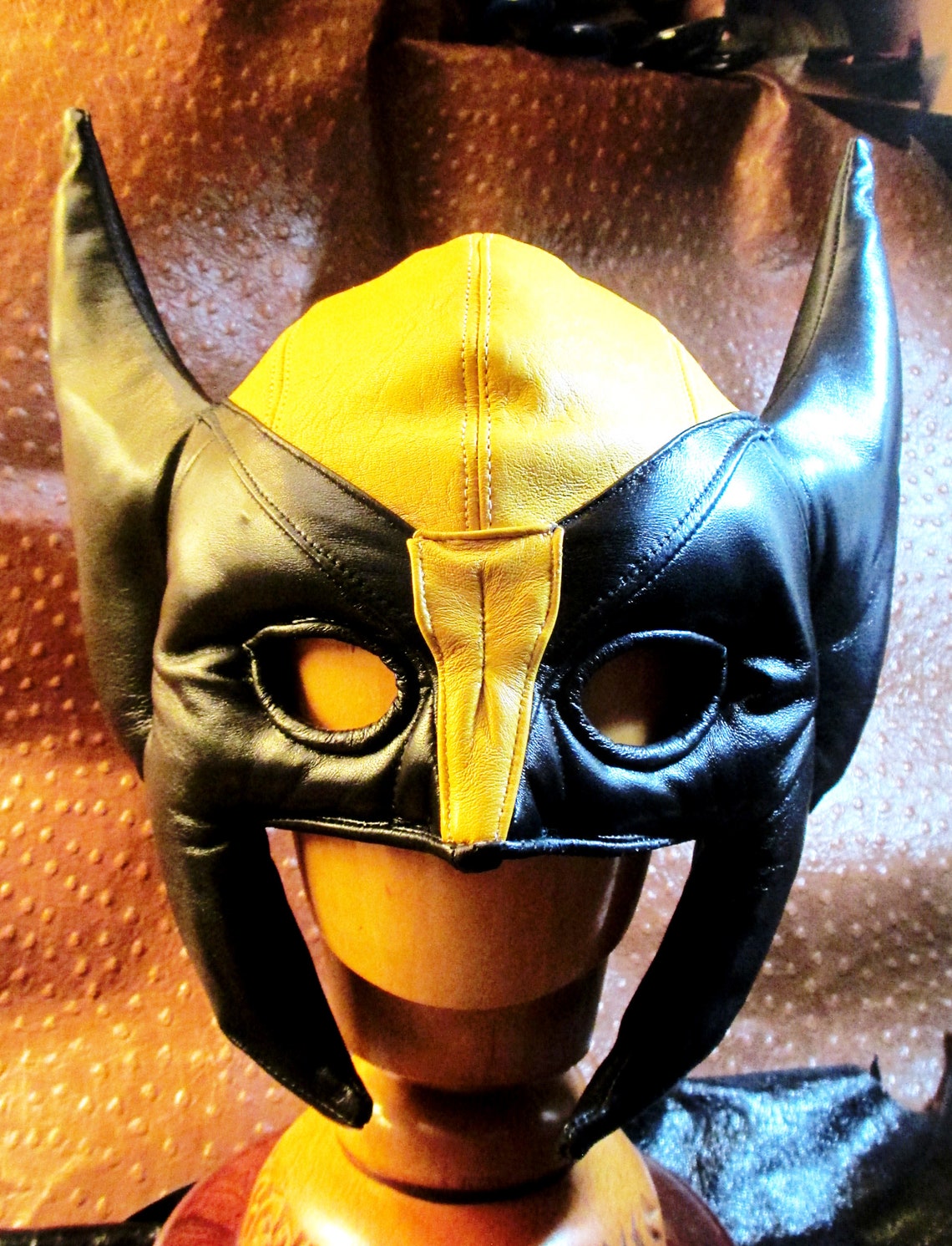 Wolverine Lambskin Leather Half Hood/ Mask Fetish Cosplay X - Etsy