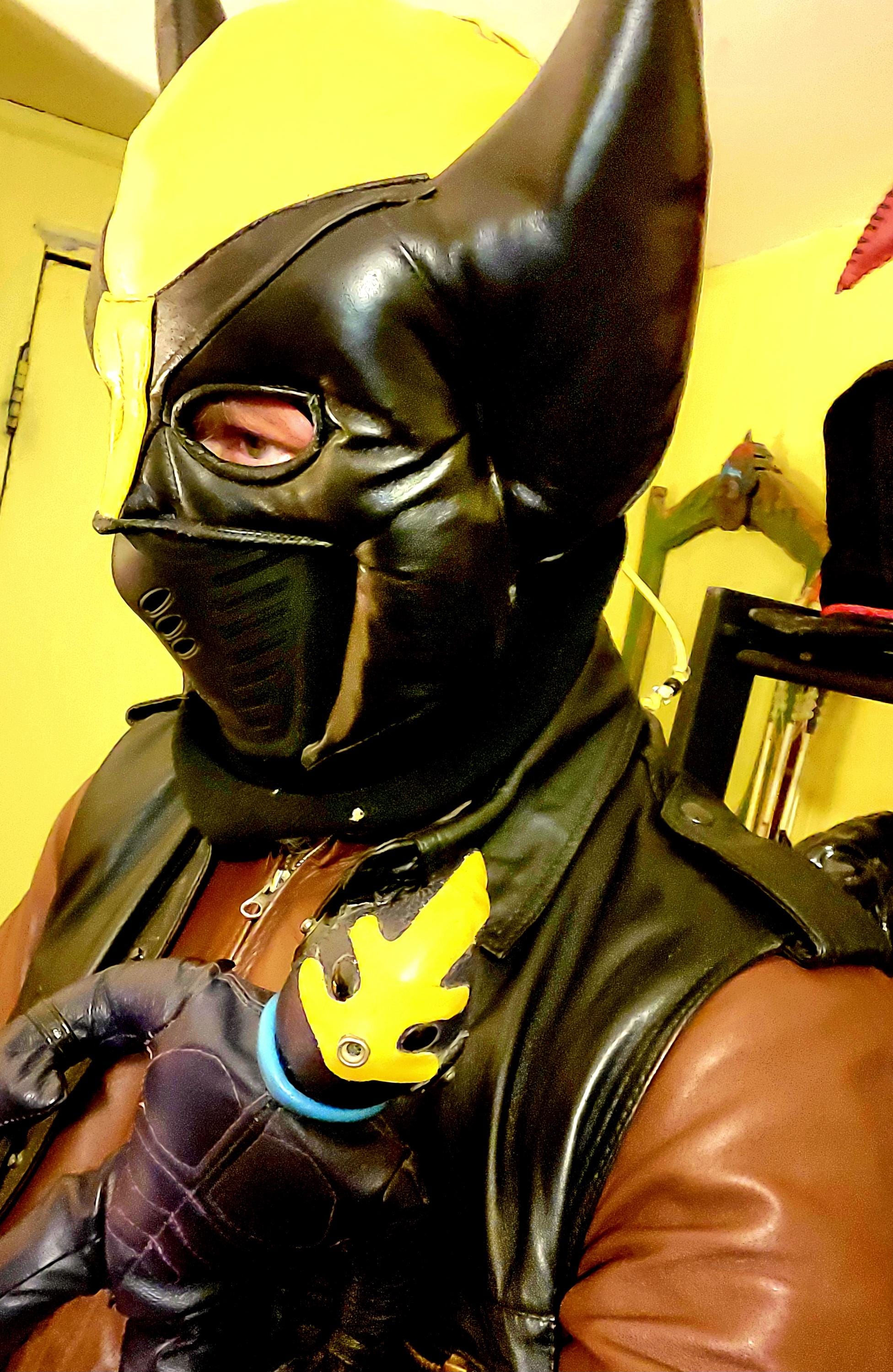 Wolverine Lambskin Leather Half Hood/ Mask, Cosplay X Men Cowl W/ Soft ...