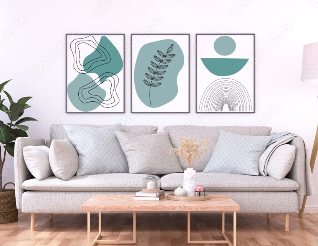 Blue Modern Naturalistic Organically Shaped Wall Decor - Etsy