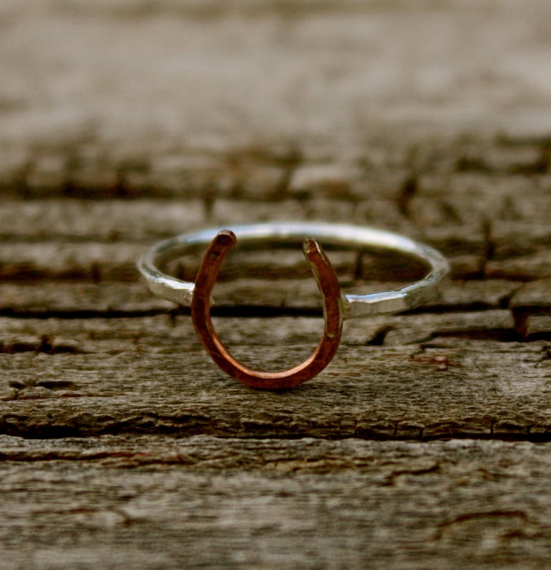 Lucky Horseshoe Ring Equestrian Ring Equestrian Jewelry Good | Etsy