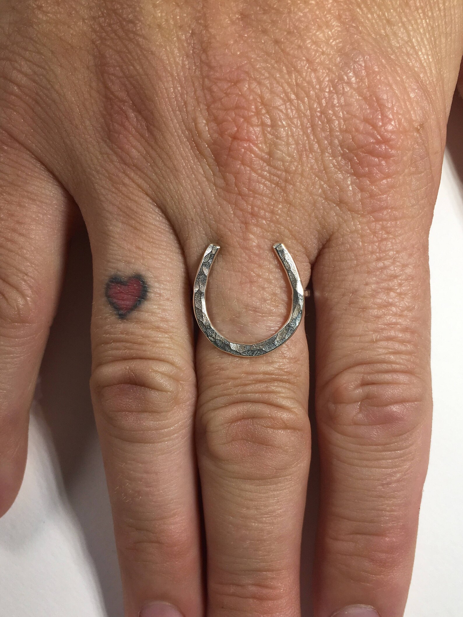 Lucky Horseshoe Poesy Ring Horseshoe Ring Poesy Ring Custom Inscription ...