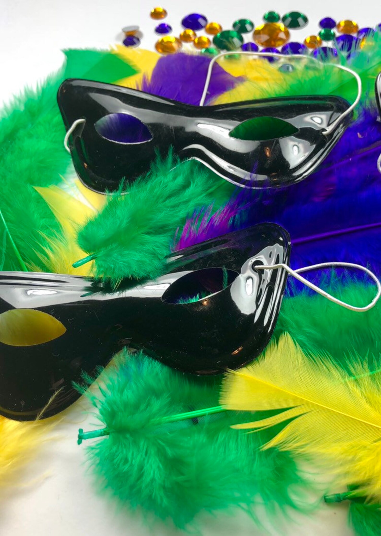 DIY Mini Mardi Gras Mask Craft Kit ... Set of 4 - Etsy