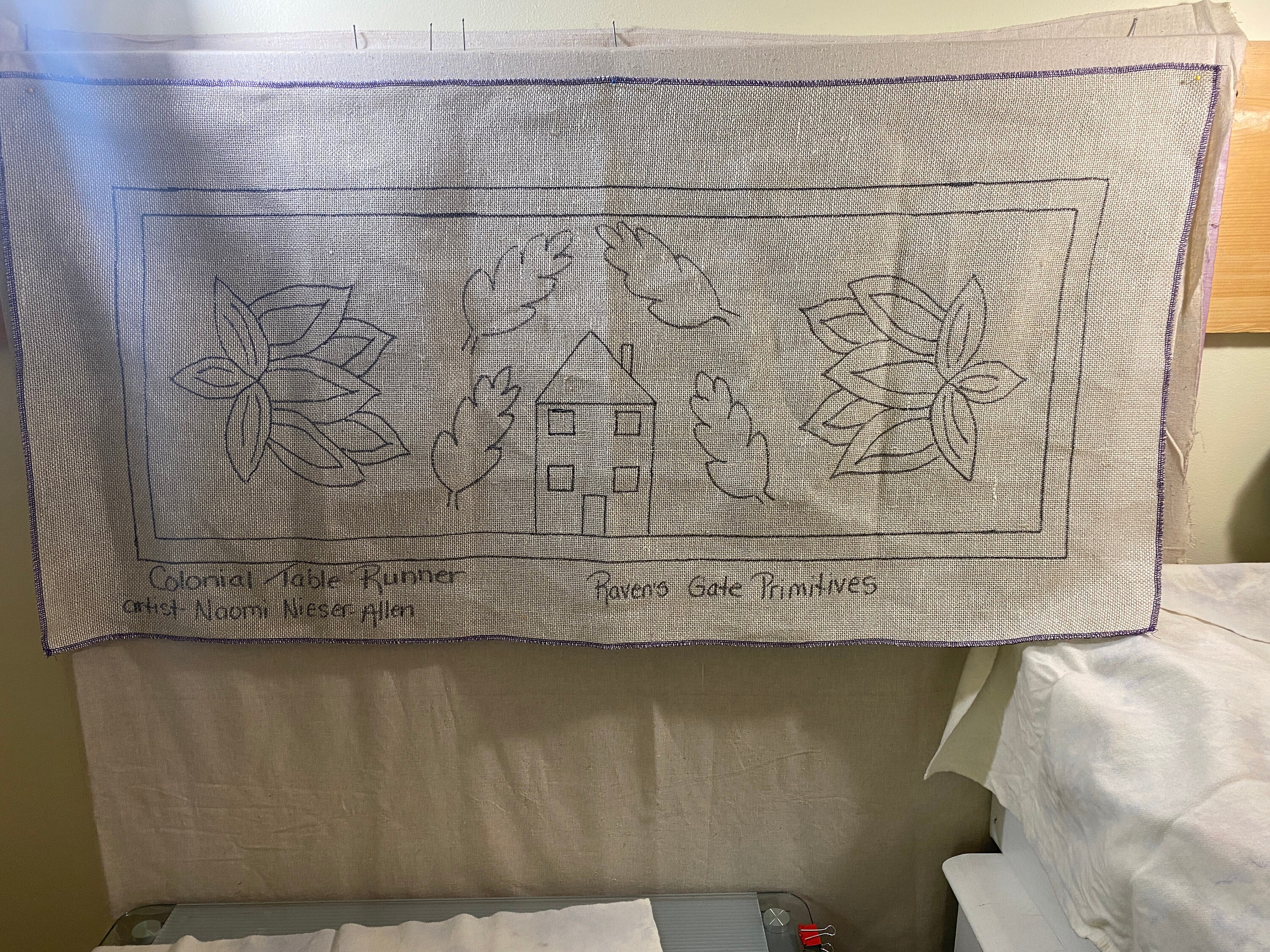 Colonial Table Runner Pattern PATTERN ONLY - Etsy