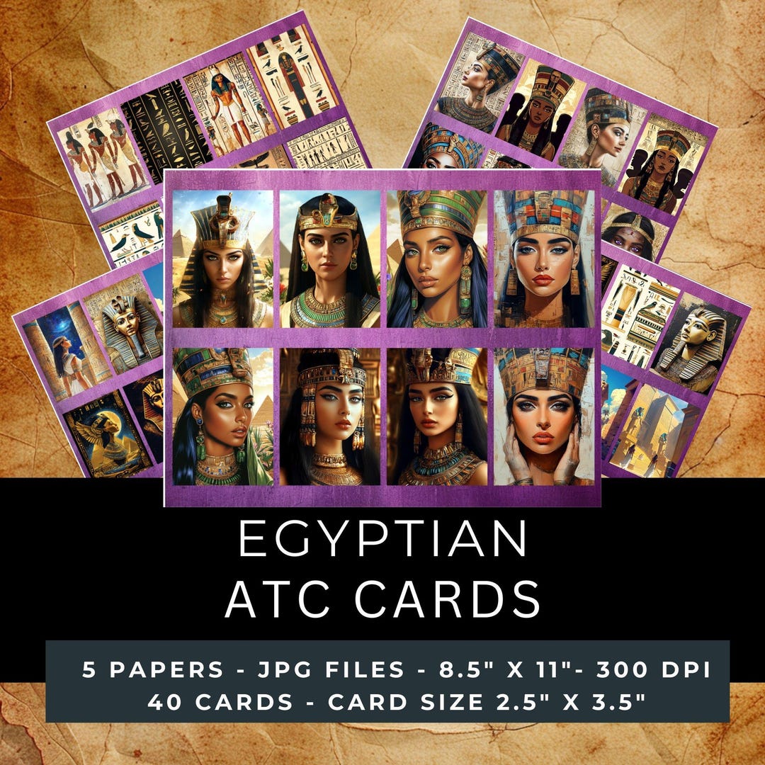 Egyptian ATC Cards, Junk Journal, Egyptian, Ancient Egypt, Egypt ...