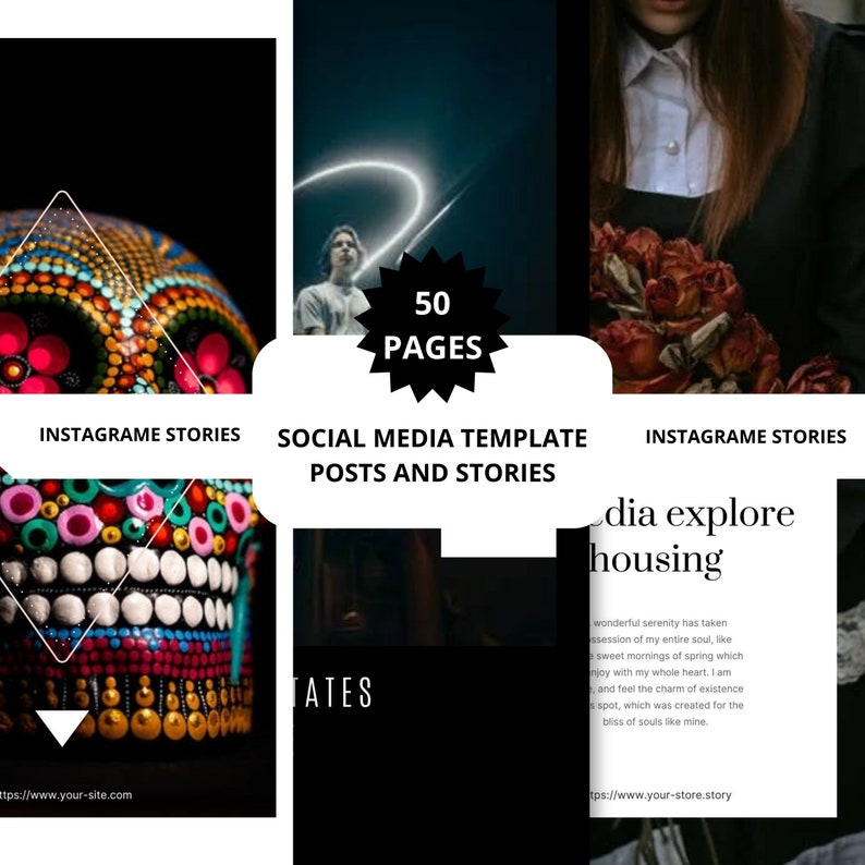 Editable Social Media Template Posts and Stories - Instagram Story ...