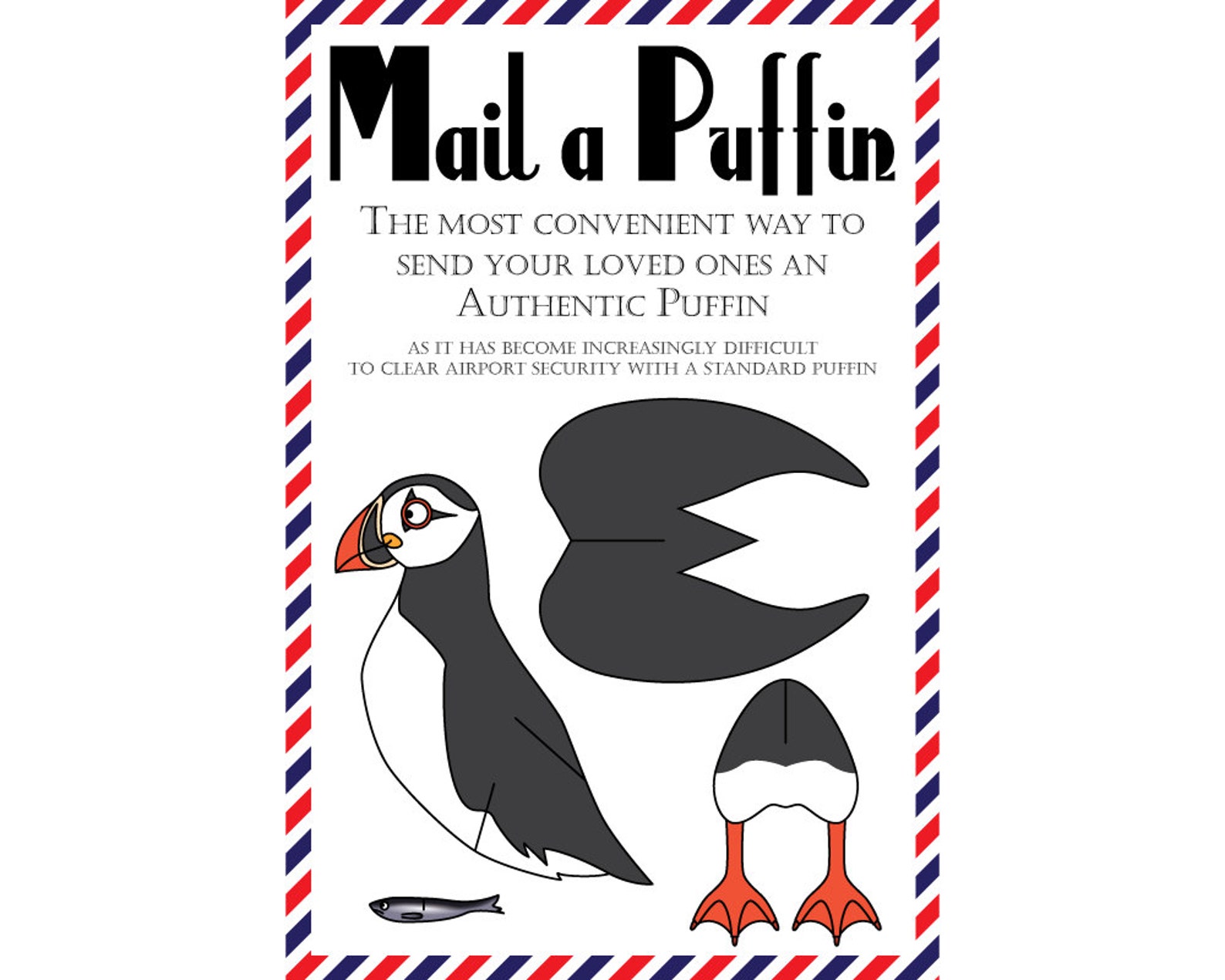 Puffin Postcards Set of 8 mail a Puffin Postcards - Etsy