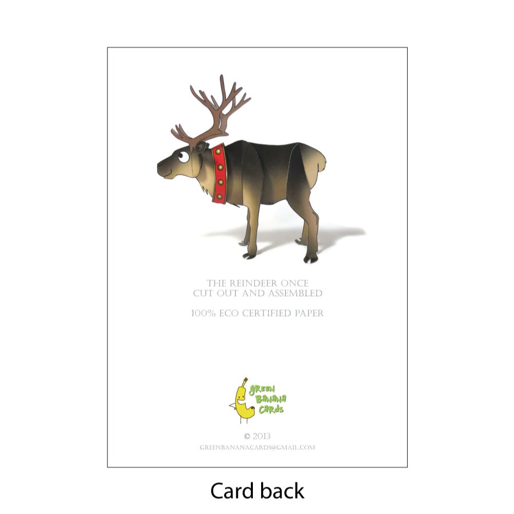 8 Mail a Reindeer Greeting Cards - Etsy