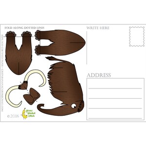 Mammoth Postcard, Set of 8 "mail a Mammoth" Postcards - Etsy