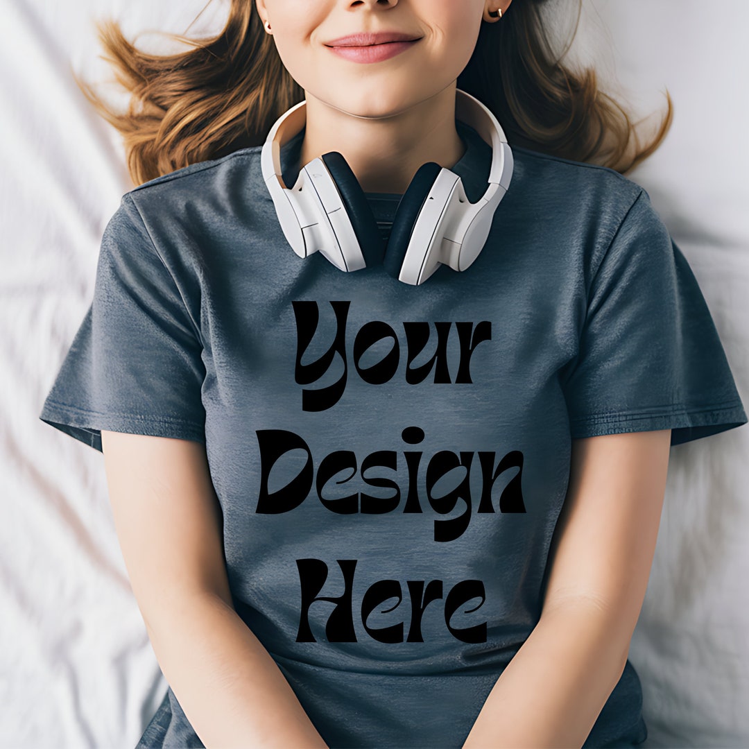 Gray Basic T-shirt Mockup, Professional Work, Suitable for Creative ...