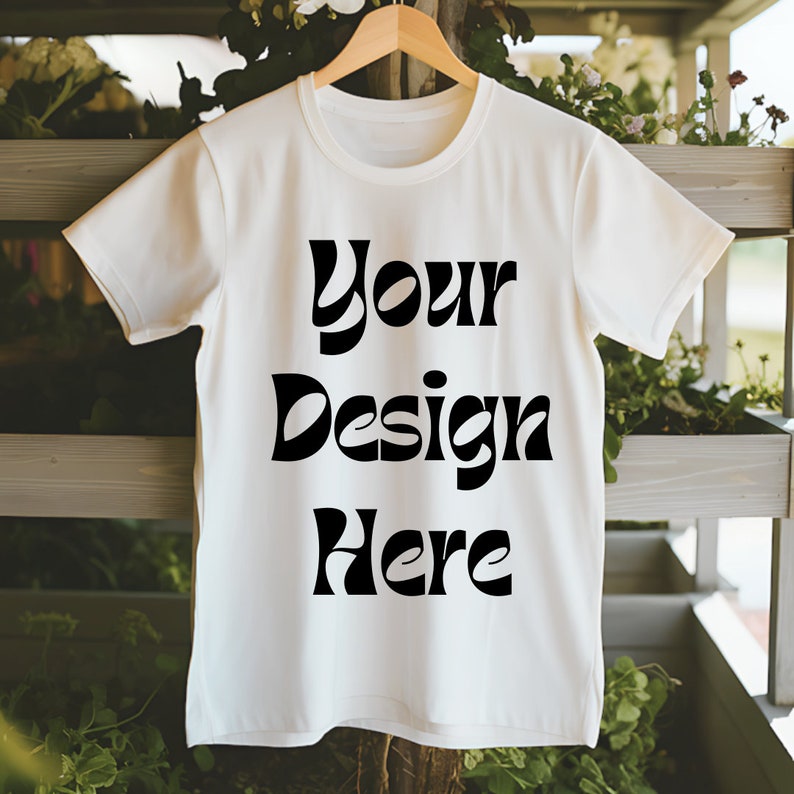 Basic White T-shirt Mockup: Minimalist Template for Designers & Merch ...
