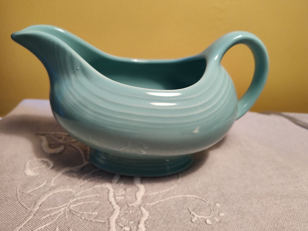 Vintage Fiestaware Sea Mist Gravy Boat - Etsy