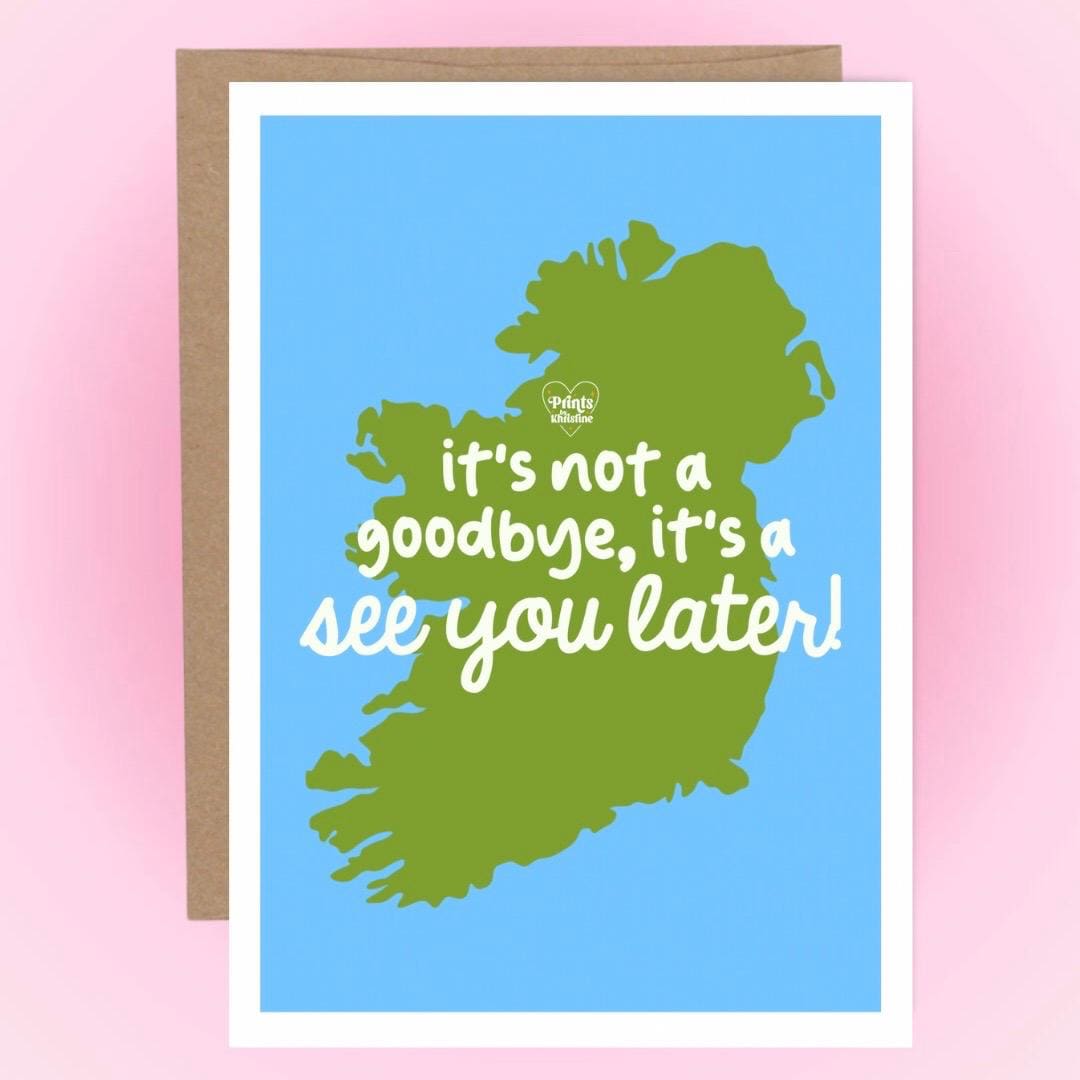Its Not a Goodbye, Its a See You Later! Card - Etsy Australia