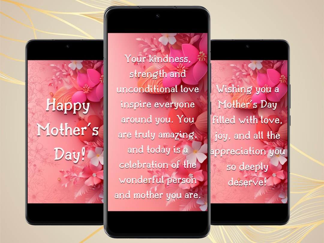 Happy Mother's Day Digital Card Animated Mother's Day Mobile Virtual ...