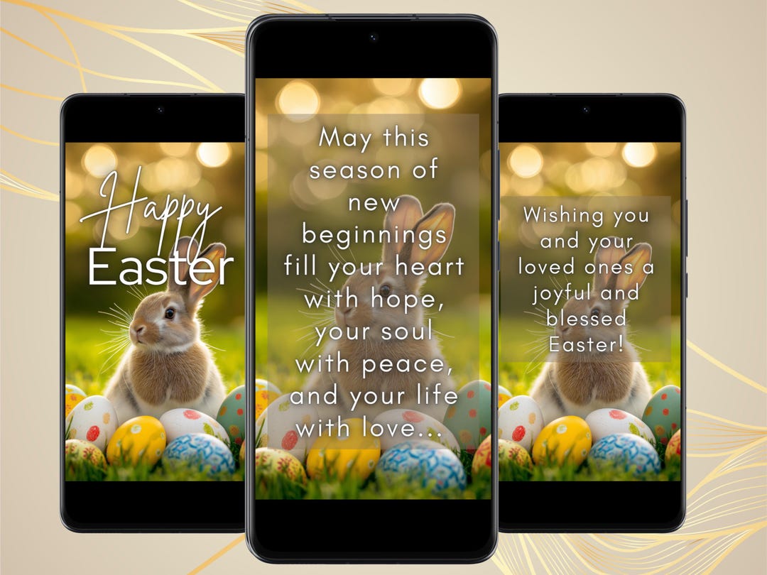 Easter Animated Digital Video Greeting Card With Music Virtual Happy ...