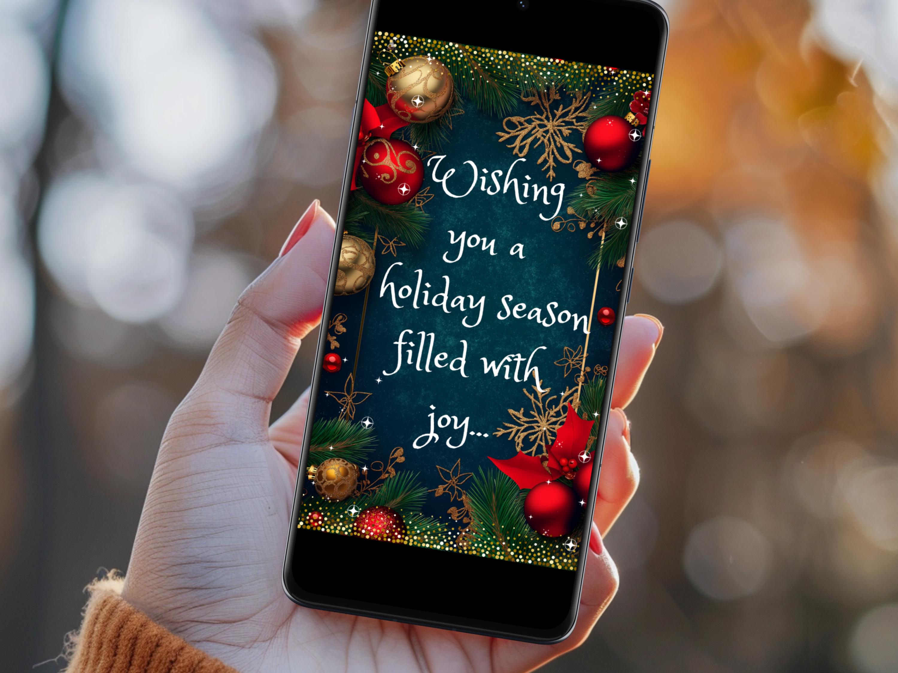 Digital Christmas New Year Greeting Card Instant Download Animated ...