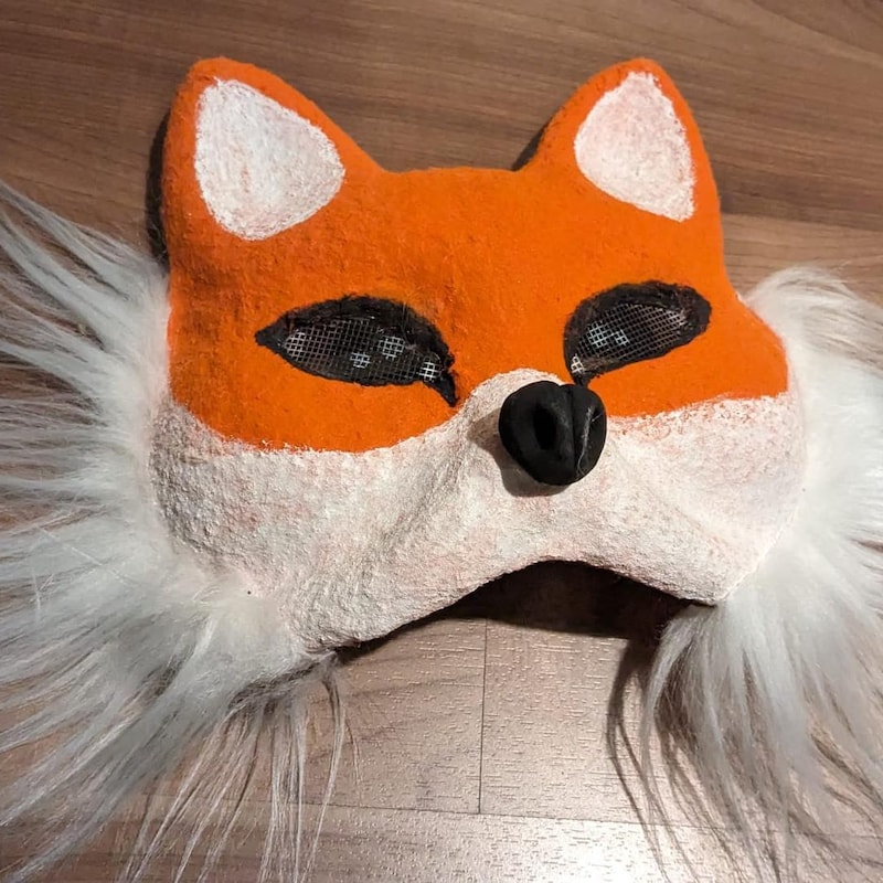 Therian Fox Mask - Etsy UK