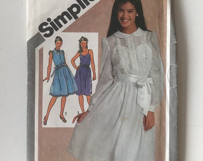 1980s UNCUT Simplicity Sewing Pattern 9902 / Juniors Teens Blouson ...