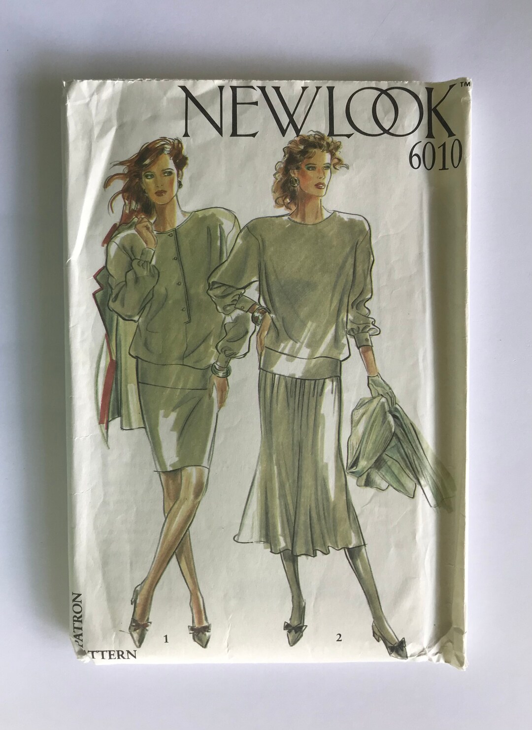1980s New Look Sewing Pattern 6010 / Womens Stretch Knit Tops - Etsy