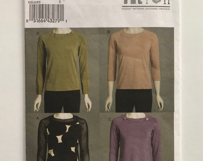 2000s UNCUT Vogue Marci Tilton Easy Sewing Pattern V8636 / Womens ...