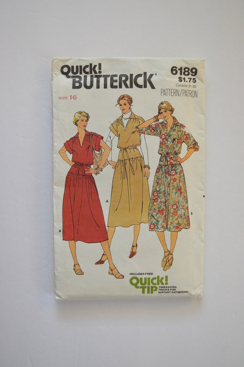 1970s Vintage UNCUT Butterick Sewing Pattern 6189 Womens Loose - Etsy