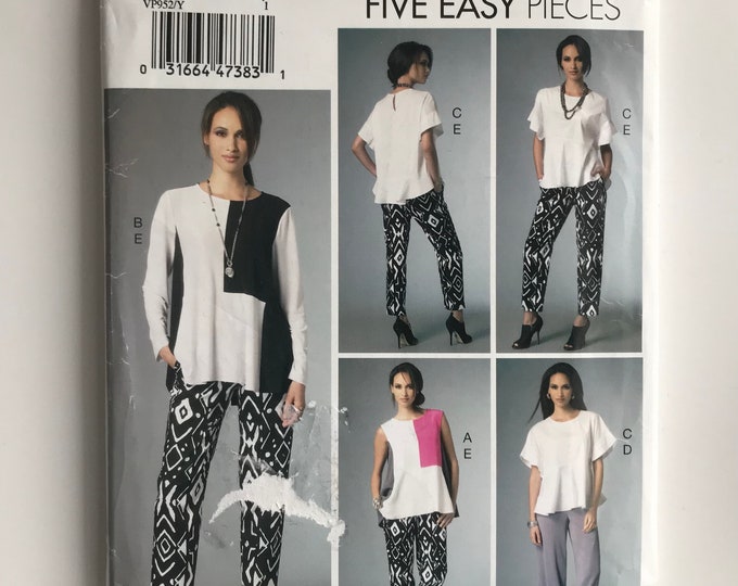 2000s UNCUT Vogue Easy Sewing Pattern VP952 / Womens Loose Fit Top ...