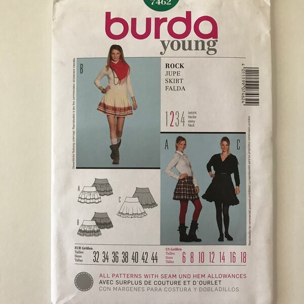 Ruffle Skirt Pattern - Etsy