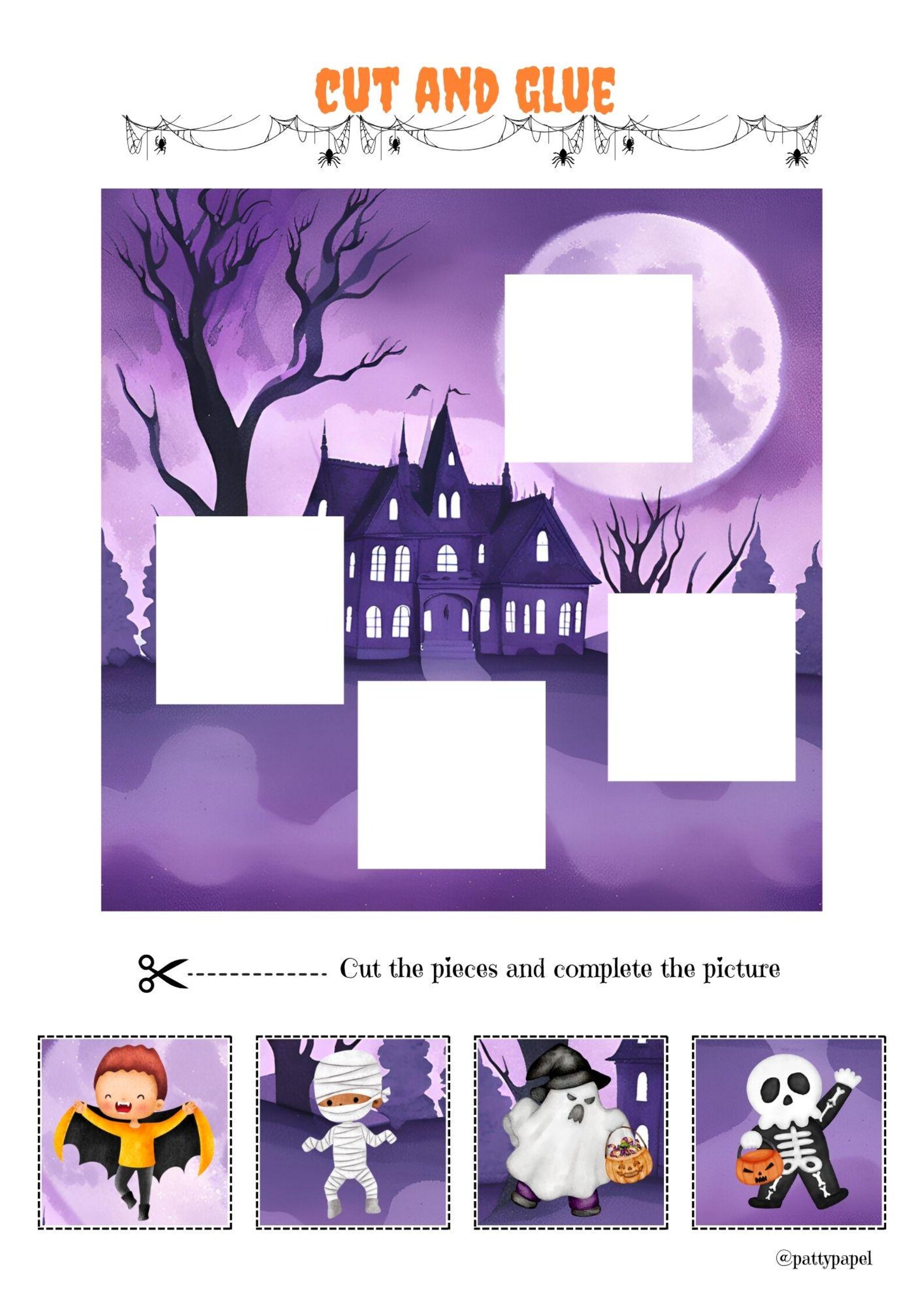 Halloween Activity Book, Math Activity Book, Halloween, Coloring Pages ...