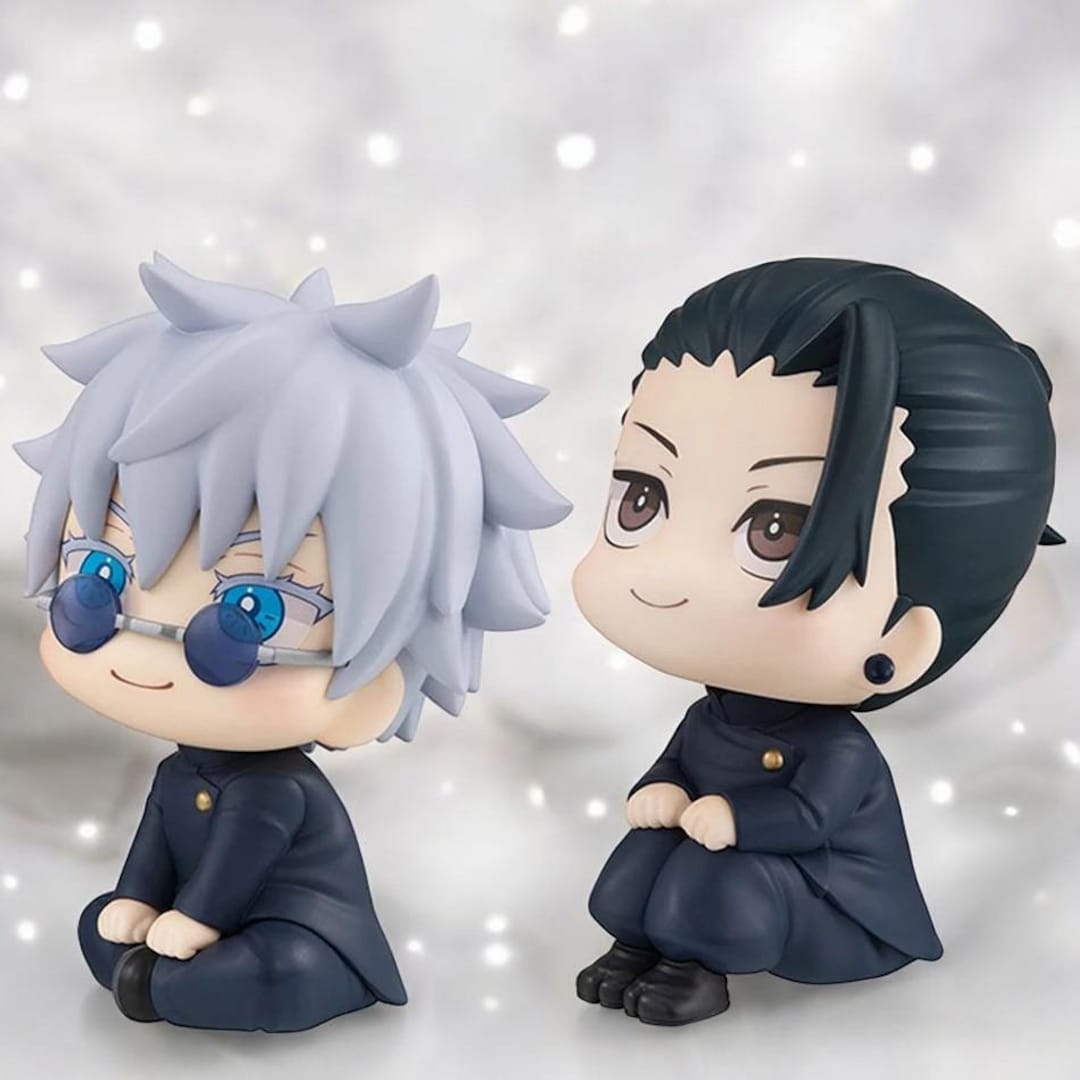 Charming Duo of Anime-inspired Chibi Figures in Dark Uniforms - Etsy
