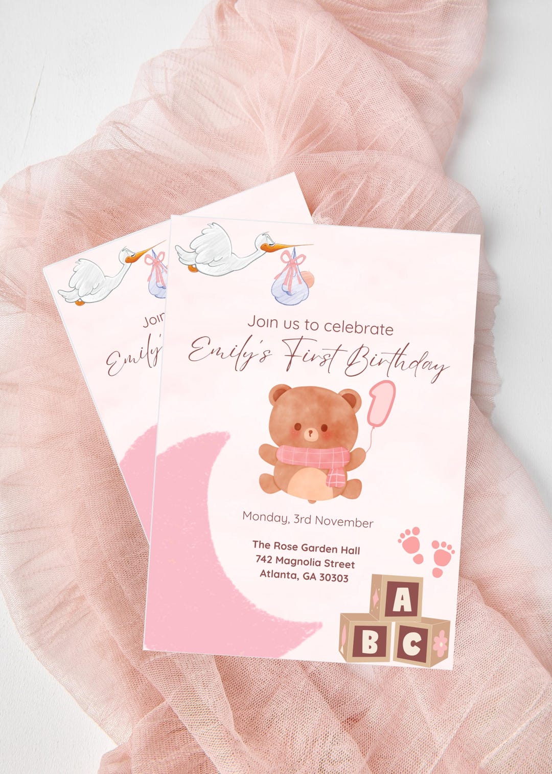 Editable Digital Invitation Template: Canva Design - Etsy